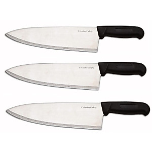 Columbia Cutlery Black 12 in. Black Chef / Cook Knife (3 Pack)