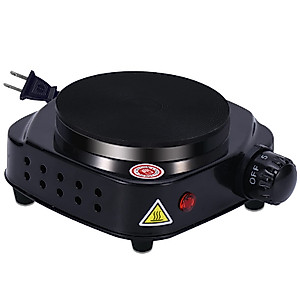 Multifunctional Electric Heating Plate for Melting Wax,Candle Making and More(Black)