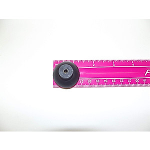 JL Missouri Parts 4X 3/8" #8-32 Female Screw in 1 5/16" Rubber Suction Cups, 11/16" Tall, Made in USA