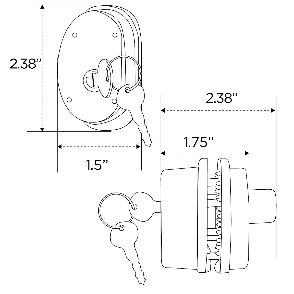 FSDC (Firearm Safety Devices – FSDC-TL3050RKD California DOJ-Approved Keyed Trigger Gun Lock with 2 Keys – Composite-Body Construction and Pick-Resistant Lock