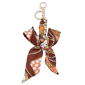 OSALADI Bowknot Silk Ribbon Bag Pendant Keychain Fashion Handbag Handle Decor for Purse Tote Bag Handbag