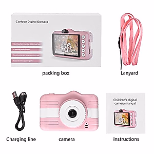 1080p Front Rear Dual Cameras Digital Camera for Kids Photography Video Durable Easy to Use Video Selfie Record Life Digital Camera Digital Action Camera Students Teens