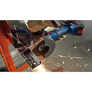 BOSCH GWX18V-8B15 18V X-LOCK Brushless 4-1/2 In. Angle Grinder Kit with (1) CORE18V® 4 Ah Advanced Power Battery