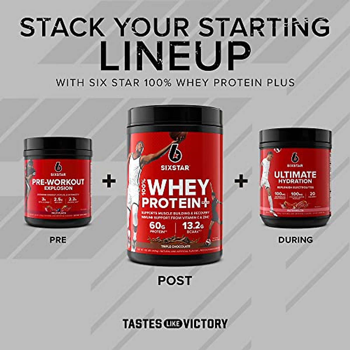 Six Star Elite Series 100% Whey Protein Plus Triple Chocolate 1.8lbs US