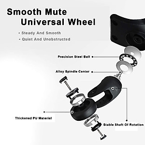 AOPMGOE AOKING 21″Water Resistant Rolling Wheeled Backpack Laptop Compartment Bag (Black)