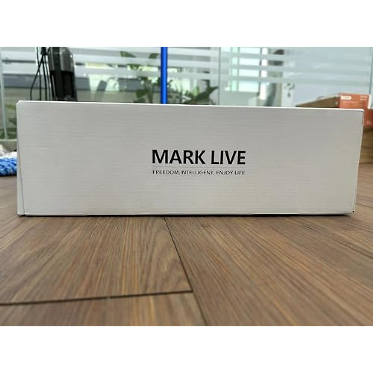 MARK LIVE Electric Mop, Cordless Floor Cleaner, LED Headlight and Water Sprayer with 300ml Tank, Up to 60 Mins of Powerful Spin, Polisher for Hardwood, Tile and Laminate Floors, 6 Mop Pads