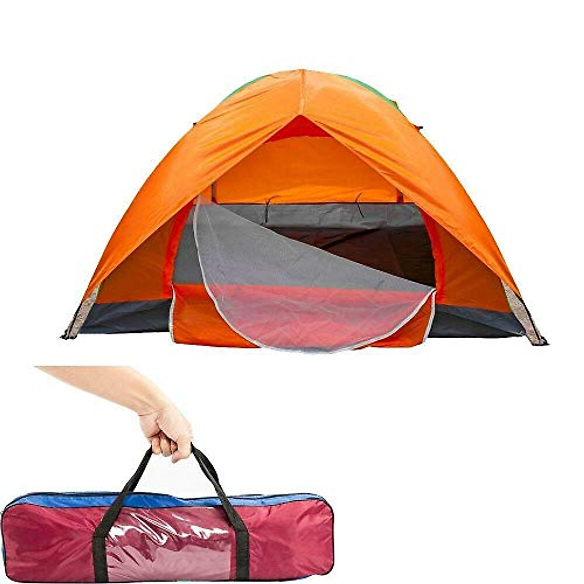 Hypeshops Waterproof 2 Door People Automatic Instant Pop Up Tent Outdoor Camping Hiking