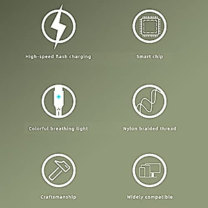 BGNTBUK Type C to Type C Cable 3A Super Fast Charge Braided Alloy LED Front Light Data Cable Suitable for Type C Charging Cable Usb3 Extension Cable 25 Ft