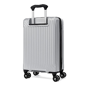 Travelpro Maxlite Air Hardside Expandable Carry on Luggage, 8 Spinner Wheels, Lightweight Hard Shell Polycarbonate Suitcase, Metallic Silver, Carry On 21-Inch