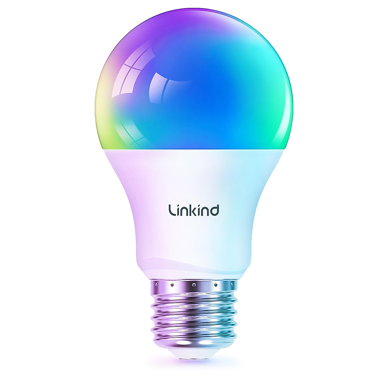 Linkind Smart Light Bulbs, Smart Bulb That Work with Alexa & Google Home, LED Light Bulbs Color Changing, A19 E26 2.4Ghz WiFi Light Bulbs Dimmable 60W,6 Pack