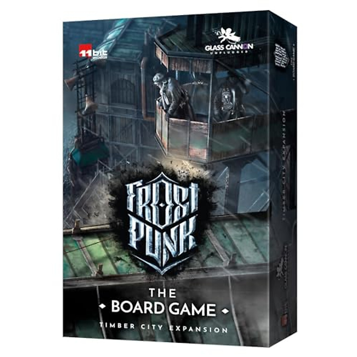 Rebel Studio Frostpunk The Board Game Timber City Expansion - Deluxe Wooden Building Meeples Set, Aesthetic Game Upgrade, 16+, 1-4 Players, 120-150 Minute Playtime, Made by Rebel Studio