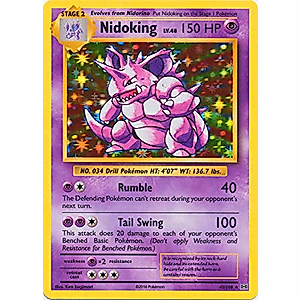 Pokemon - Nidoking (45/108) - XY Evolutions - Reverse Holo