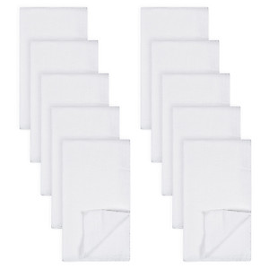 GERBER 10 Pack Flatfold Birdseye Diaper - 10 Count (Pack of 1)