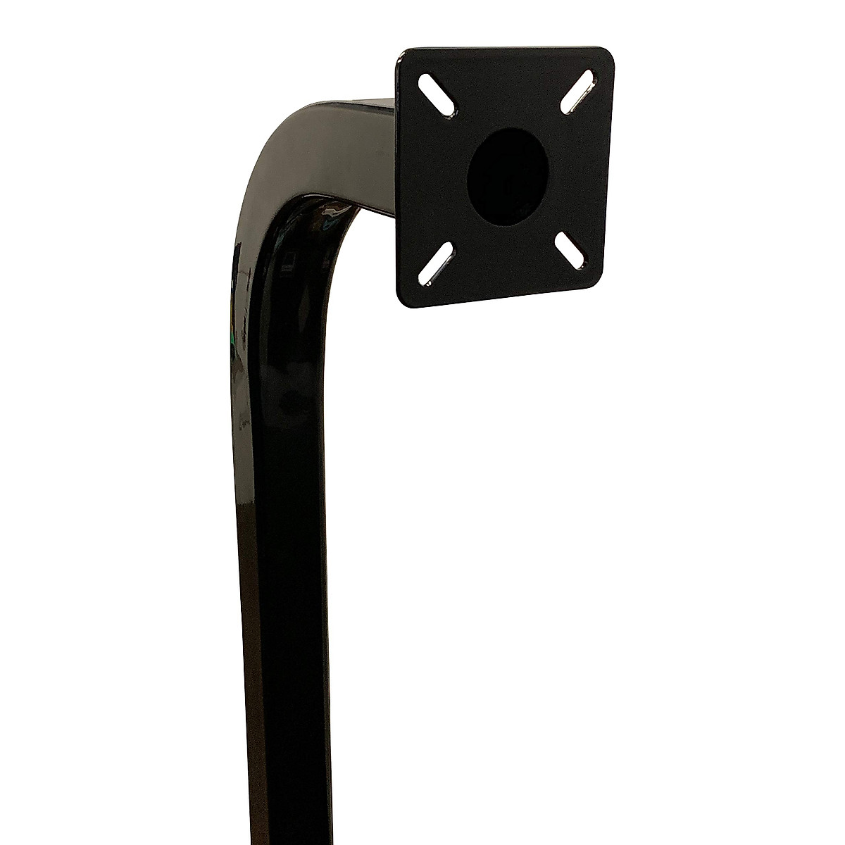 42” Pad Mount Gooseneck 2 Universal Heavy-Duty Steel Keypad Intercom Bolted Stand Curve Pedestal Slide Gate Post Offset Curb Mounts 13” Sweep for Card Readers and Access Control Keypads – Eagle EG088