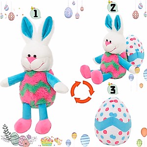 HO-EF Bunny Stuffed Animal, 8.5" Plush Bunny with Floppy Ears, Machine Washable& Softness, Pink Rabbit Toys for Girls Boys Kids Babies Great Birthday Gifts Decorations