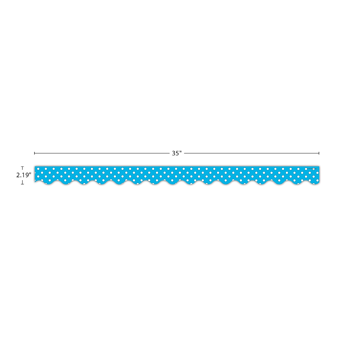 Teacher Created Resources Aqua Mini Polka Dots Border Trim, Aqua (4670)