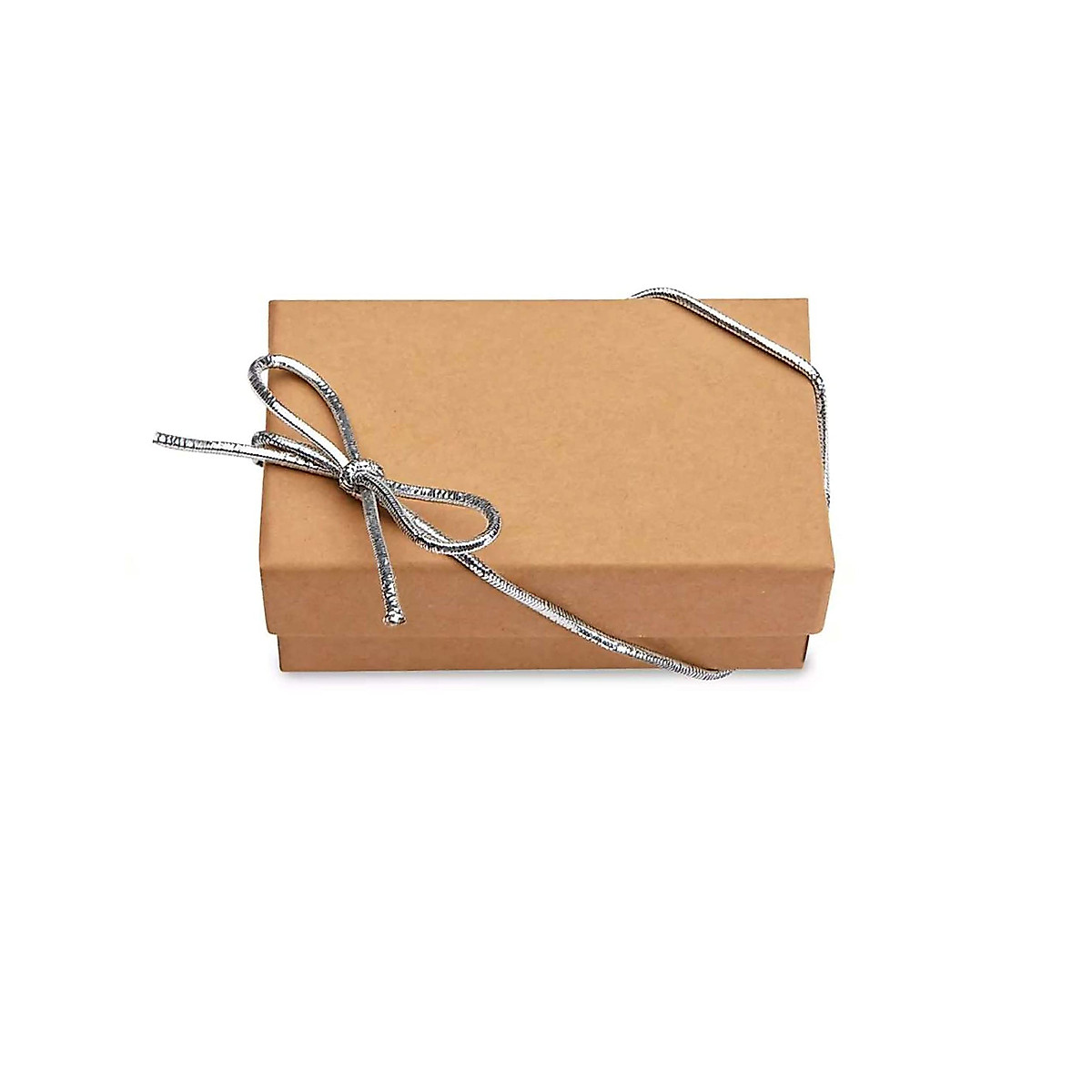 WGH Metallic Stretch Loops with Pre-Tied Bows, Elastic Cord Ribbon, Gift Box Bows, Elastic Ribbon String for Gifts, Box, Craft, Bags - Pack 50 Units (10", Gold)