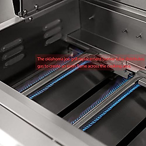 1767017 Grill Burner Replacement Parts for Oklahoma Joe’s Smoker Accessories 12201767 14201767 15202029 16202046 18202083 1767054 3-Burner Charcoal Gas Smoker Oklahoma Joe Grill Parts 3 Pcs