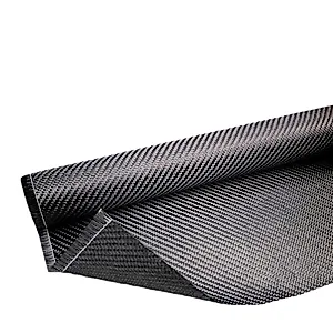 BAIWANLIN Carbon Fiber Fabric Cloth High Strength Lightweight for Car Modification | 200g/m² | 1m/39.37" Wide Roll length0.5m/19.69",Twill
