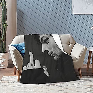 GingerDHallberg Throw Blanket Louis Singer Tomlinson Lightweight Flannel Blanket Air Conditioning Blankets for All Season 60"x50"