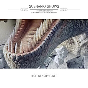 Printed rug, mid-century modern aesthetic 3D optical illusion rug, perforated animal dinosaur design rug, non-slip decorative floor mat for kids room, bathroom, living room, playroom 23.5Inches