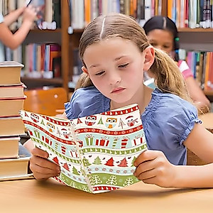 SPRIPORT Christmas Trees Owls Spiral Journal Notebook for Women Men A5 Memo Notepad Sketchbook with Durable Hardcover & 60 Pages Writing Journal for Boys Grils Study Notes Work School Journaling