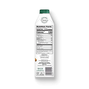 Elmhurst 1925 Unsweetened Almond Milk, 32 Ounce (Pack of 6)