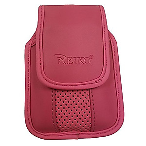 Around The Neck Hanging Lanyard Magnetic Top Pink Case fits Alcatel GO Flip (Does NOT FIT GO FLIP 4)