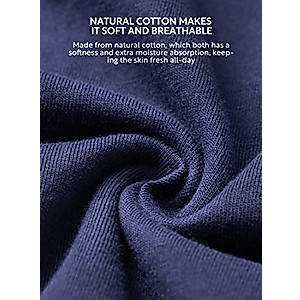 DAVID ARCHY Men's Soft Cotton Pajama Bottom Comfy Knit Pajama Long John Lounge Sleep Pants for Men 2 Pack (XL, Black/Navy Blue)