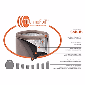 Sok It Ice Cream Sok Tapered Pint Sleeve Insulated Neoprene Cover (English Garden Picnic, Fits Tapered Ice Cream Pints)