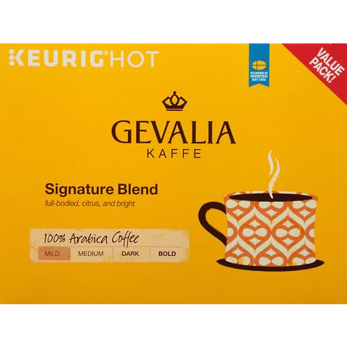 Gevalia Signature Blend Mild Roast K-Cup Coffee Pods (36 Pods)