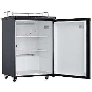 EdgeStar BR3002BL 24 Inch Wide Kegerator Conversion Refrigerator for Full Size Keg - Black