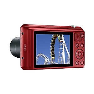 Samsung WB35F 16.2MP Smart WiFi & NFC Digital Camera with 12x Optical Zoom and 2.7" LCD (Red)