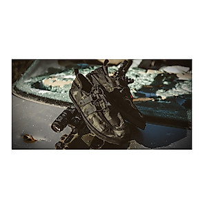 VIKTOS Men's Trenchfoot Water-Resistant Indoor/Outdoor Lightweight Tactical Performance Shoes | Hi-Rebound EVA Midsole | Wear as a Shoe or Sandal with Foldable Heel, Multicam Black, 6