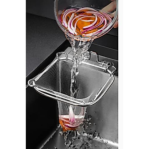 EPIPHANY Food Catcher for Kitchen Sink,Stainless Steel Sink Filter with 100 Kitchen Sink Strainer Disposable for Collecting Kitchen Food Waste