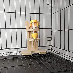 Hamiledyi Pet Hanging Water Bottles Adjustable Height Hamster Water Dispenser 80ml Water Bottle No Drip for Small Rodents Animals Guinea Pig Hamster Gerbil Dwarf Hamster