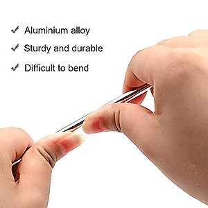 12Pcs Aluminium Tent Stakes for Sand,Beach Camping-7 Inch Long Metal Inflexible Steel Ground Stakes Tent for Outdoor Trip Hiking Gardening (Silver 12Pack)