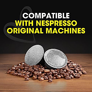 Italian Coffee pods compatible with Nespresso Original machines, Italian Expresso capsules (100 Ristretto regular pods, 100 Count (Pack of 1))