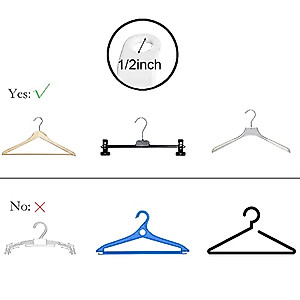 Hanger Connector Hooks – 100-Pack Clothes Hanger Connector Hooks – Space-Saving Hanger for Closet Organizer – Cascading Space Saver Hangers for Small Space Organization and Closet
