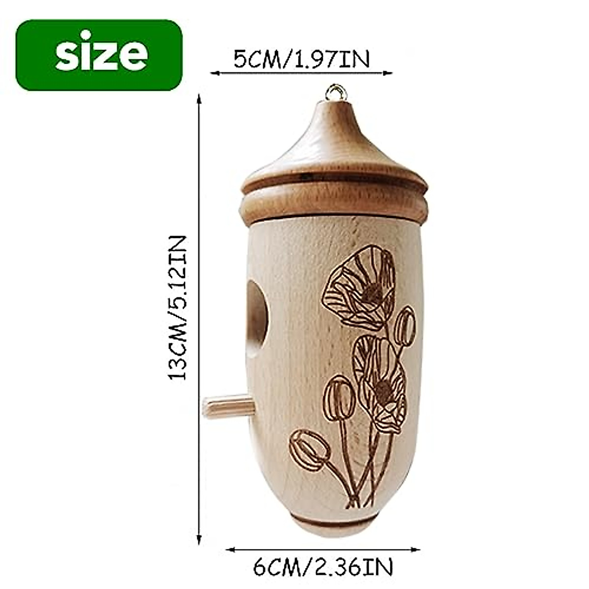 Hummingbird House, 3PCS Wooden Hummingbird Houses for Outside , Hummingbird Houses Wooden Hummingbird House Hummingbird Houses for Outside Hanging, Hummingbird Nest