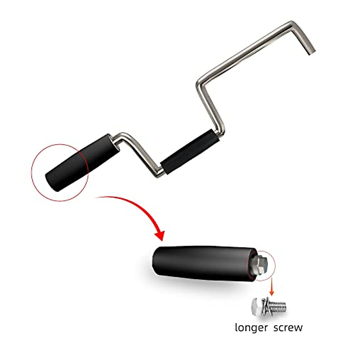 LvnRaay Strap Winder, Winch Winder for Flatbed Truck Tie-Downs, Roll-up Flatbed Trailer Winch Straps, Used in Trailers, Trucks, Warehouses, Docks, Vans