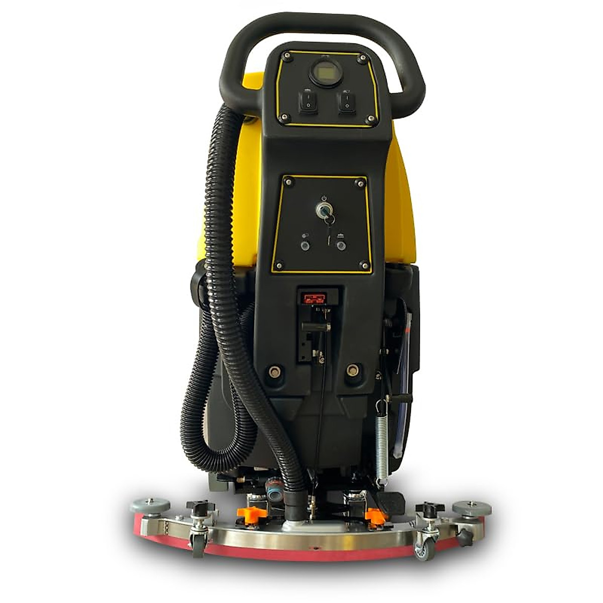 Battery Powered Floor Scrubber C20, 20.5" Brush, 31" Squeegee Width, 16 Gallon Recovery Tank, with Brush, red pad, pad Holder, 1 Set of Rubber