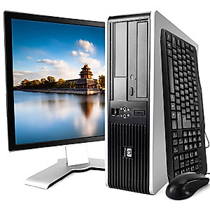 HP 7900 Desktop PC Package, Intel Core 2 Duo Processor, 8GB RAM, 500GB Hard Drive, DVD-RW, Wi-Fi, Windows 10, 22in LCD Monitor (Renewed)