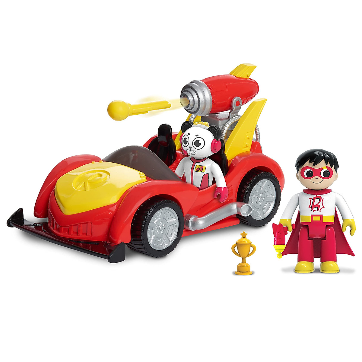 Ryan’s World 7-Piece Vehicle Set with 2 Virtual Codes to Ryan’s Virtual Video Game, Kids Toys for Ages 3 Up by Just Play