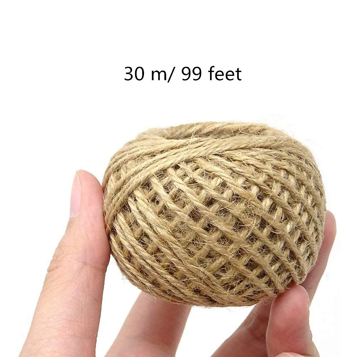 Handmade with Love Mini Gift Paper Tags, 200 pcs Heart-Shaped Brown Gift Labels with 99 ft Natural Jute Twin, Kindness for Gift Wrap, Wedding Favors by Hubhnb