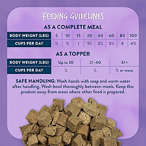 MONTANA DOG FOOD CO. Beef Freeze-Dried Raw Dog Food Topper – Grain-Free, High Protein Meal Enhancer with 100% All-Natural Free-Range Beef & Vegetables – Premium USA-Made, 12 oz