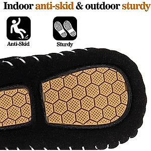 HONGTEYA Baby Snow Boots with Fleece Fur Inner, Baby Girl Booties with Anti Slip Rubber Hard Sole, Toddler Boots Shoes for Boys Girls 0-24 months Warm Winter Infant Newborn Crib Baby Shoes