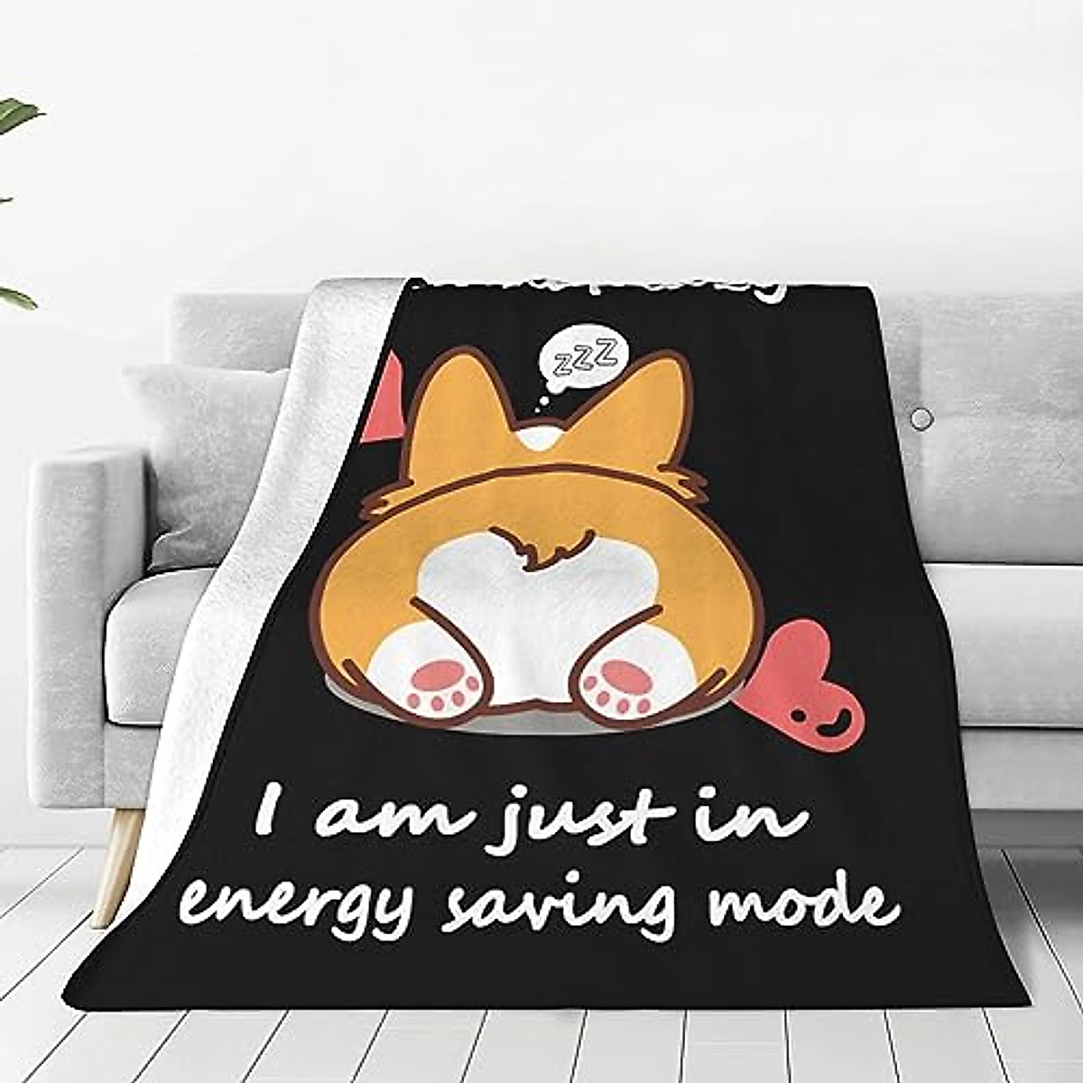 Corgi Blanket,Corgi Gifts for Corgi Lovers,Corgis Throw Blanket Soft Flannel Blankets for Bed Couch Living Room Adults Kids Teens 60"X50"