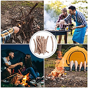 Abaodam 30Pcs Fire Wick Hemp Cord Hemp Fire Starter Tinder for Fire Starting When Camping Hiking Trekking Outdoor Accessory