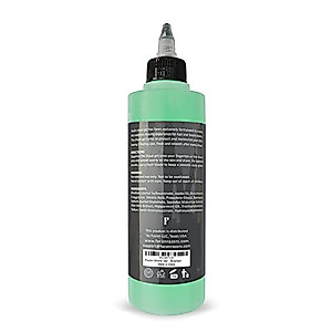 Facón Transparent Non-Foaming Clear Shave Gel with Skin Soothing Aloe Vera, Cooling Menthol Peppermint Oil, Bourbon Luxury Scent - Extra Glide for an Ultra-Clean Smooth Shave (10 fl oz / 296 ml)